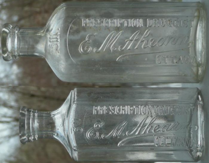 Ahearn, Edward M. | Bouteilles de pharmacie | Anciennes bouteilles de ...
